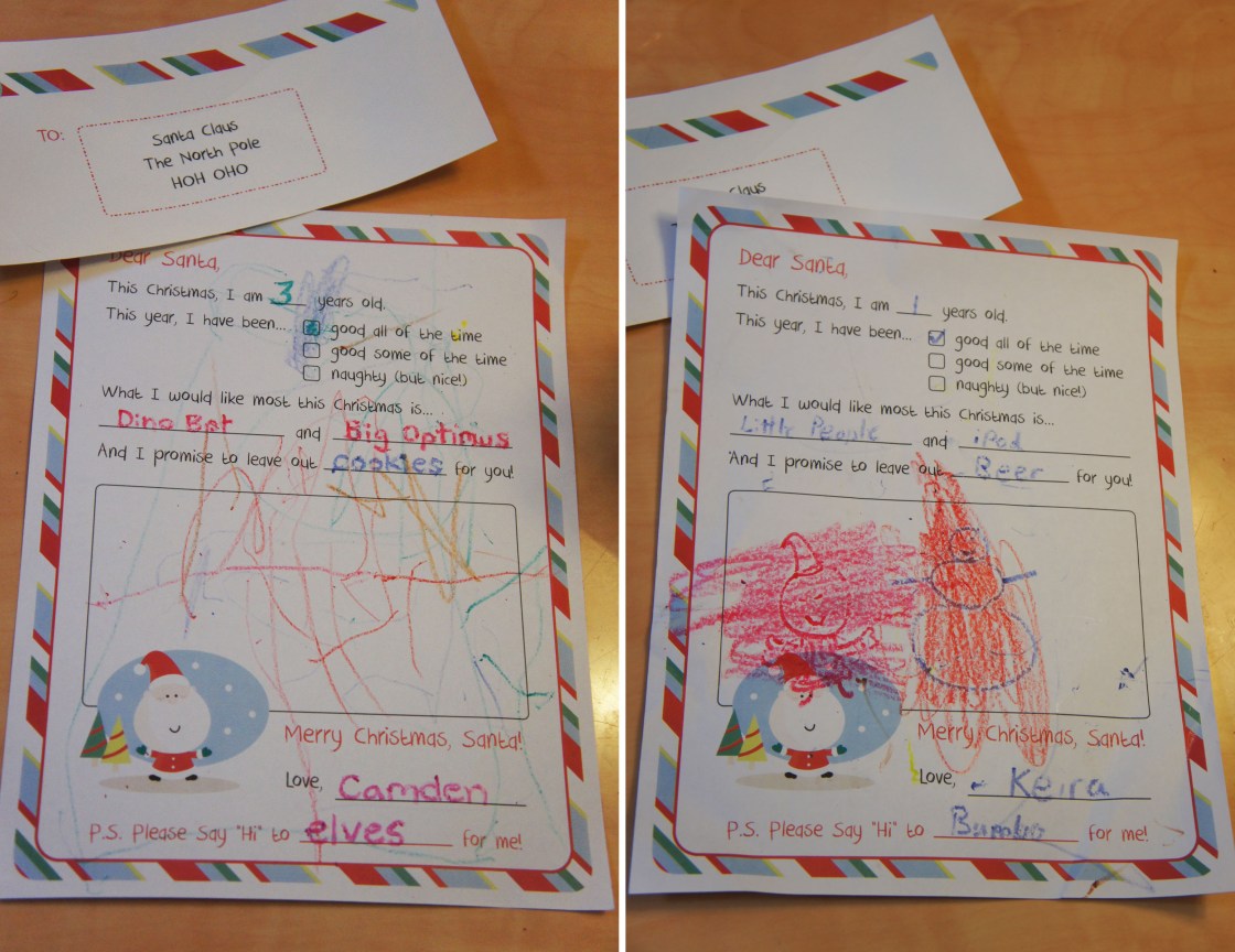 Letter to Santa – Free Printable