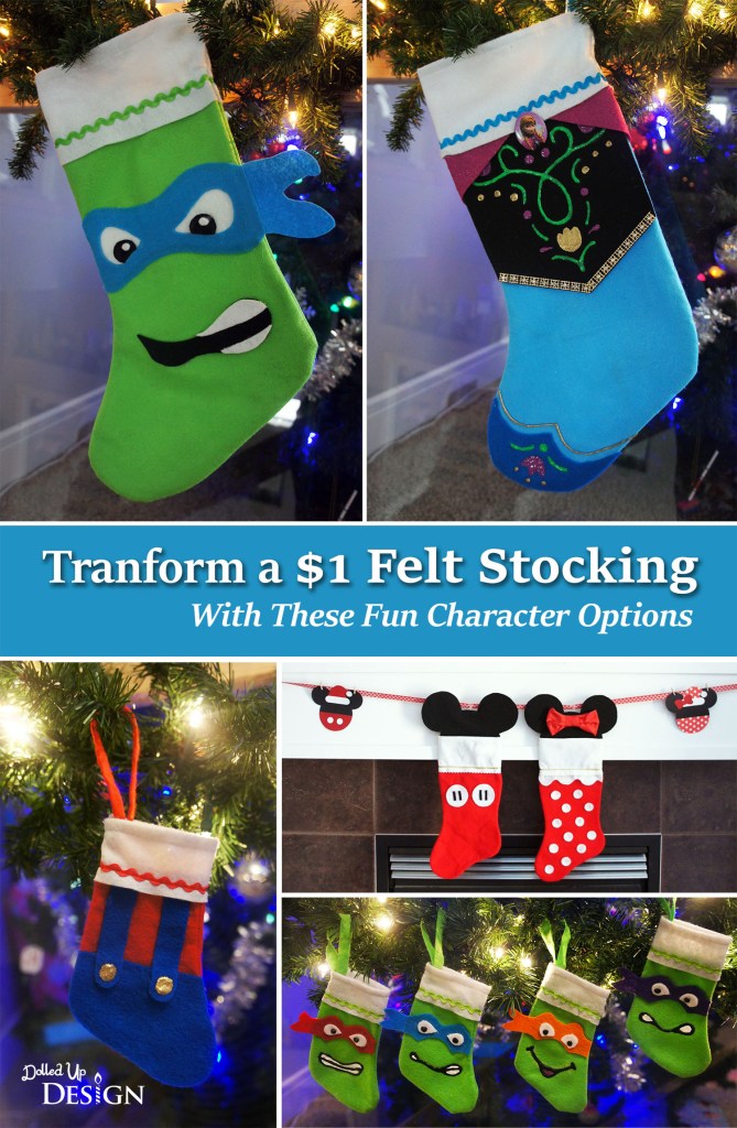 Transform a $1 Felt Stocking With These Fun Character Options