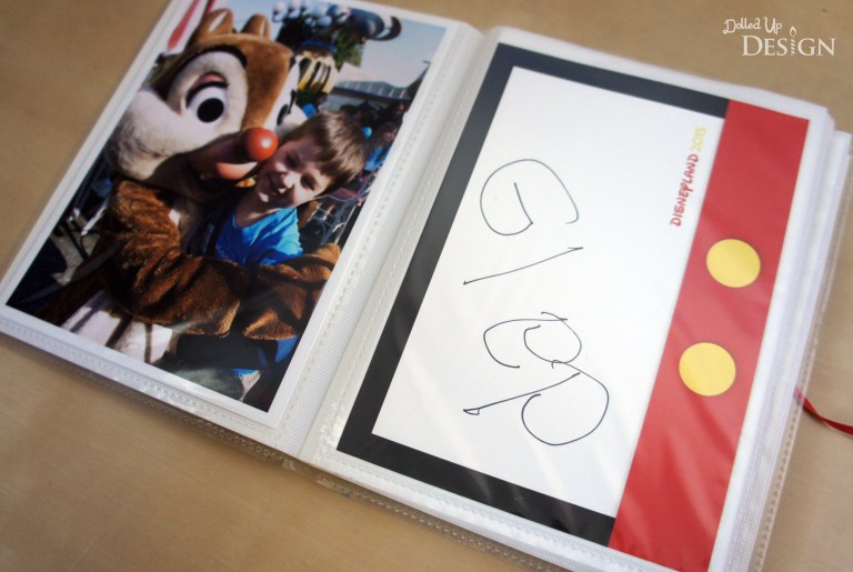 Designed to Sign: DIY Disney Autograph Book