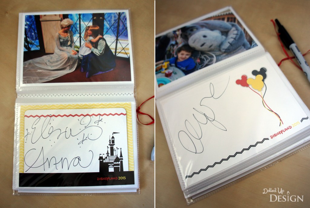 Designed to Sign: DIY Disney Autograph Book