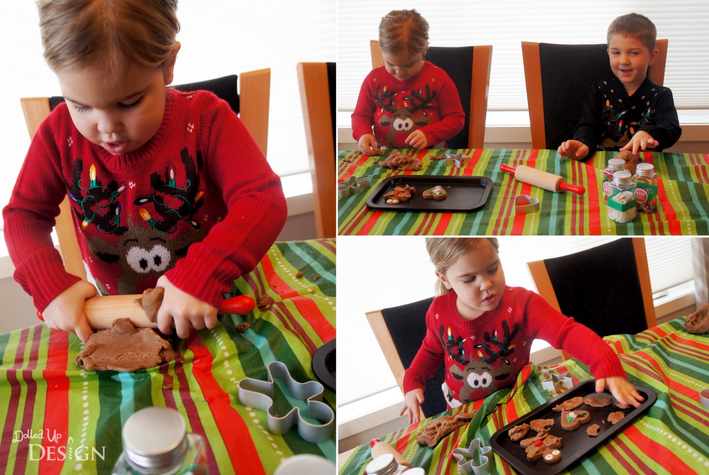 Gingerbread Play-dough Cookie Making Kit