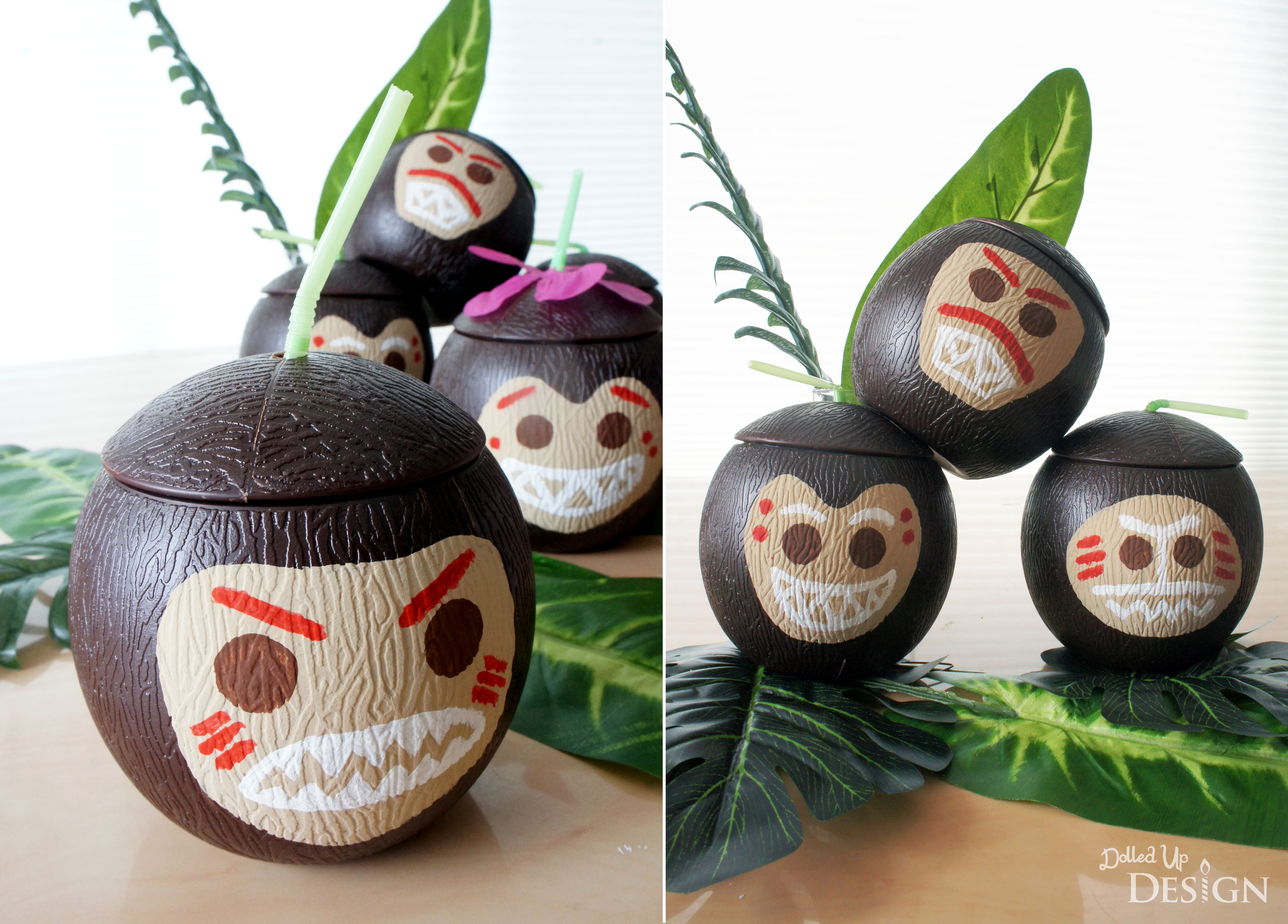 Moana Party Inspiration: DIY Kakamora Cups