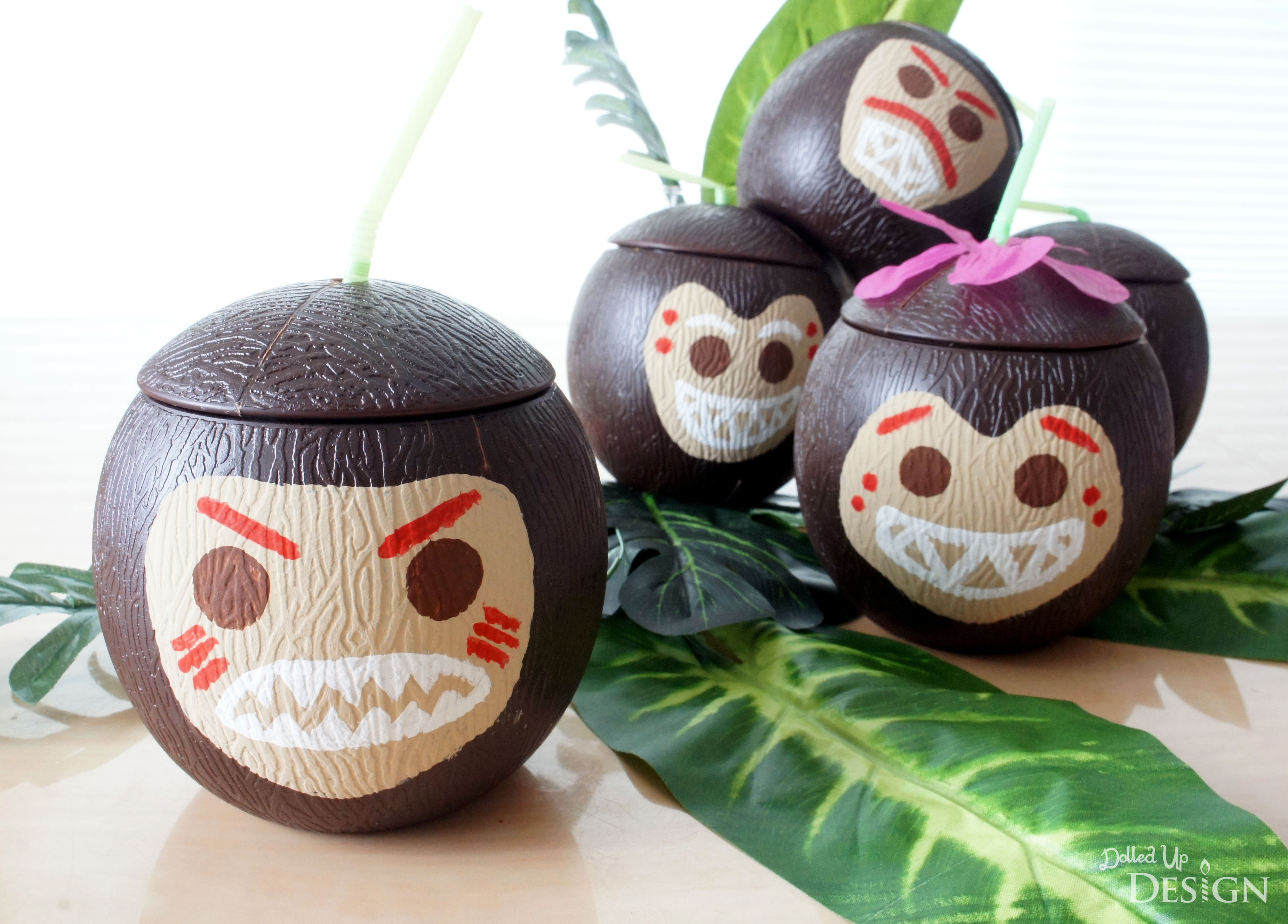 Moana Party Inspiration: DIY Kakamora Cups