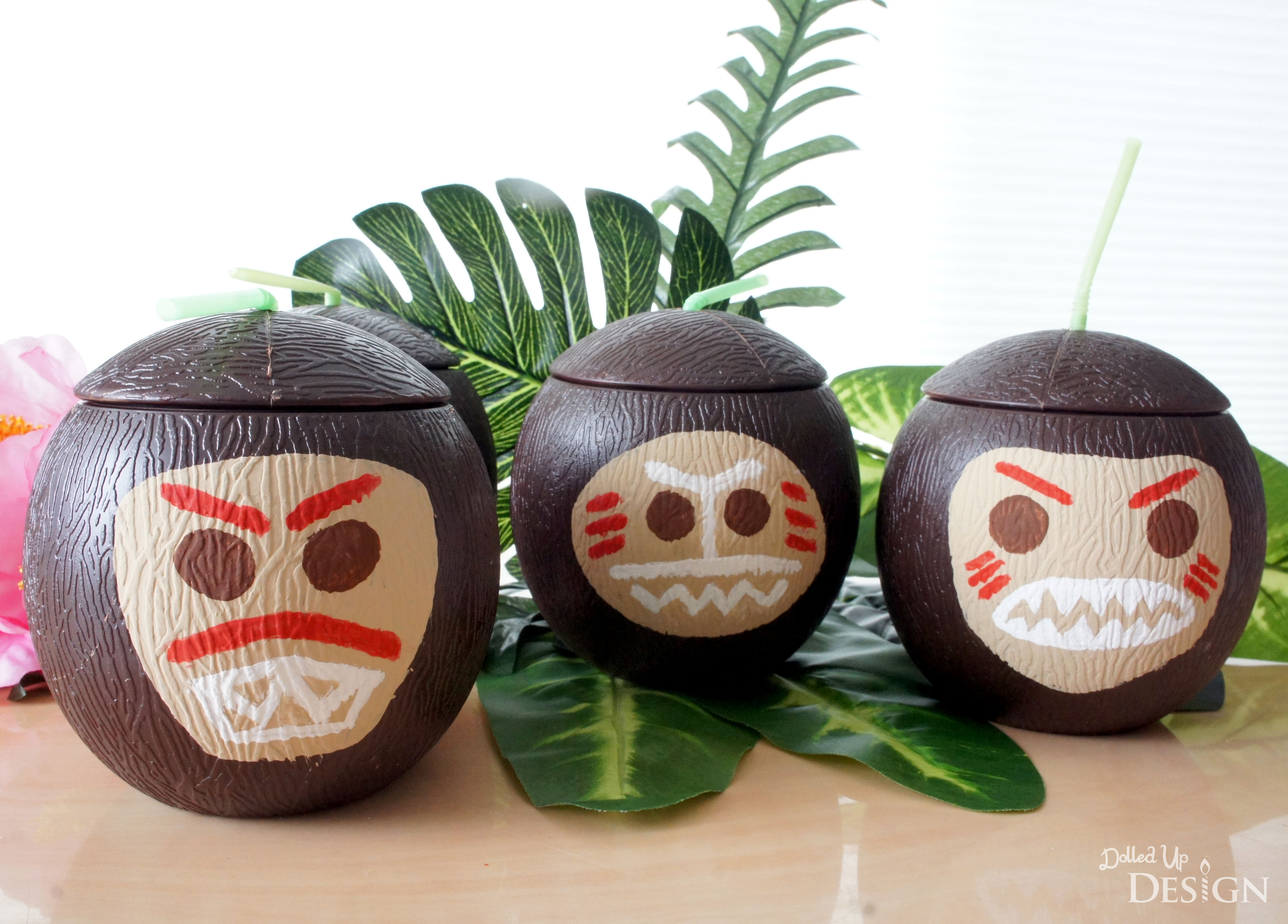 Moana Party Inspiration: DIY Kakamora Cups