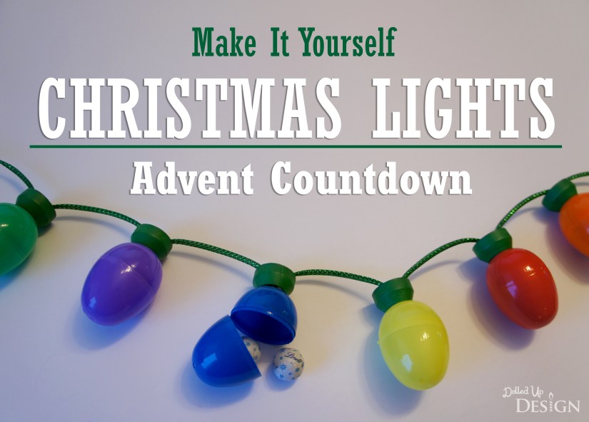 DIY Christmas Lights Advent Countdown